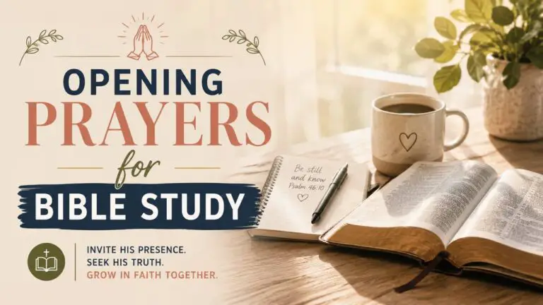 Opening Prayers for Bible Study - Strength in Prayer